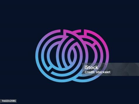 Oo 모노그램 얽힌 문자 O 로고 회사 굵은 글꼴 서명 아이콘입니다 과학 기술 기하학 라인 뒤엉킴에 대한 스톡 벡터 아트 및 기타 이미지 Istock