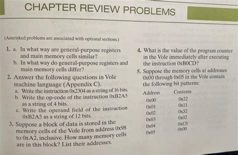 5 Suppose The Memory Cells At Addresses 0x00 Through