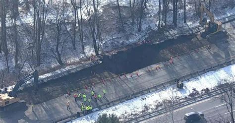 Abandoned Mine Collapse Caused I 80 Sinkhole New Jersey Dot Says