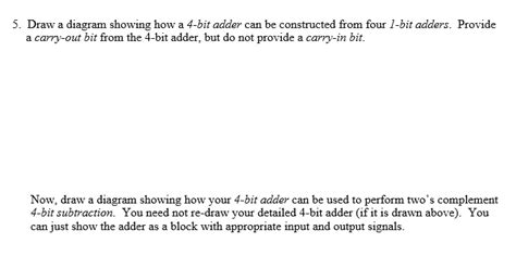 Solved Draw A Diagram Showing How A Bit Adder Can Be Chegg Com