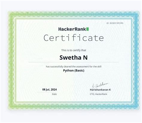 Swetha N On Linkedin Im Thrilled To Announce That Ive Finished A Beginner Level Python Basics