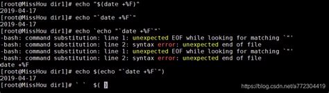 Linux Bash中的引号：单双引号、反撇号反撇号中可以放什么内容 Csdn博客