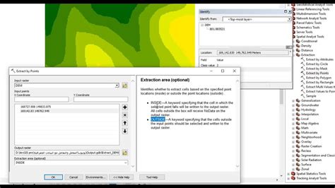 extract by points tool arcgis youtube