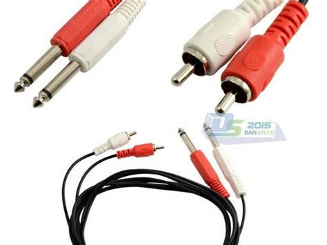 2m 2 Rca Male To Dual 14 635mm Male Mono Audio For Sale In Co Kerry