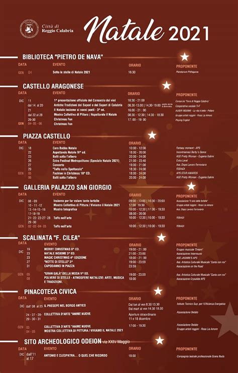 REGGIO Presentato Il Programma Di Natale 2021 Calabria Live