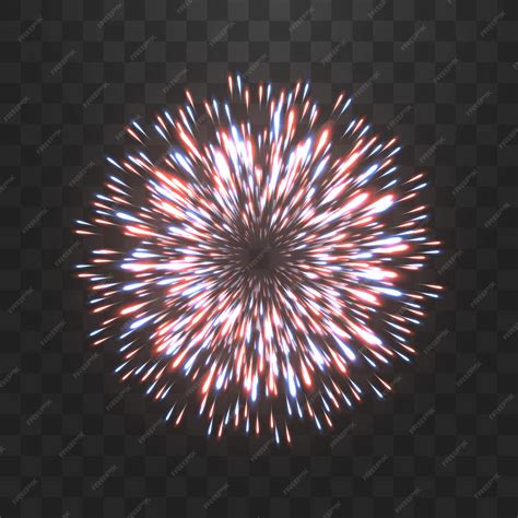 Premium Vector Vector Realistic Fireworks Isolated On Png
