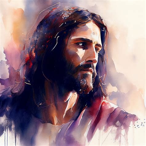 Serene Jesus Christ Lord And Savior Son Of God Portrait Printable File