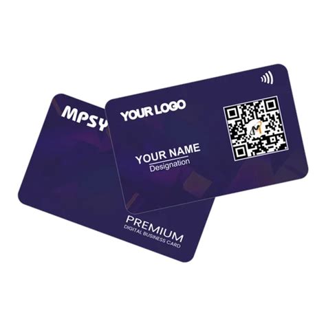 MPSY Digital Business NFC Card With QR Code Customize Double Sided