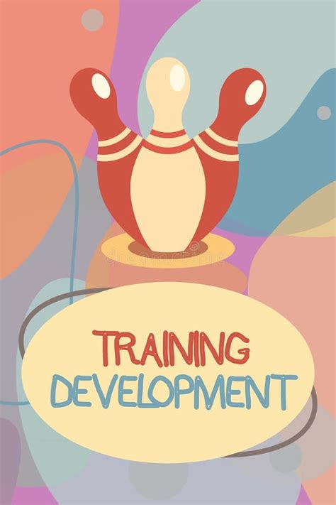 conceptual hand writing showing training development business photo
