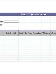 It Issues Log Template