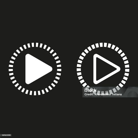 黒い背景に再生ボタンスタートボタンベクターイラストエピソード10 つながりのベクターアート素材や画像を多数ご用意 つながり アイコン