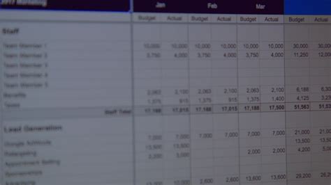 Video Of Spreadsheet On A Computer Screen 1615647 Stock Video At Vecteezy