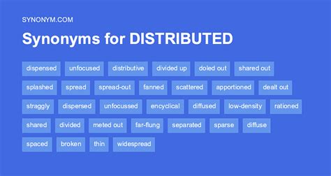 Another Word For Distributed Synonyms And Antonyms Another Word For Distributed Synonyms And Antonyms