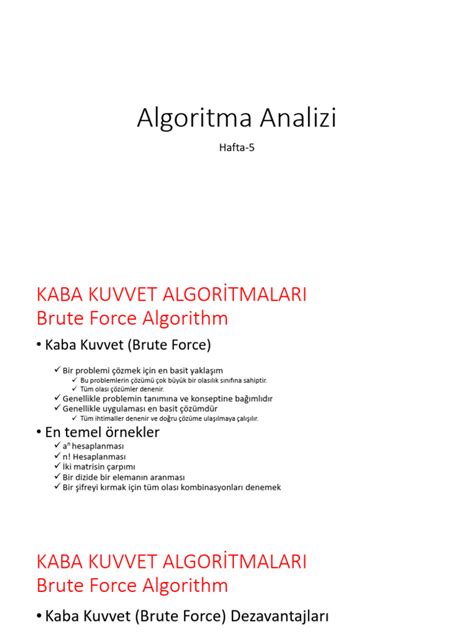 Algoritmaanalizihafta5 Pdf