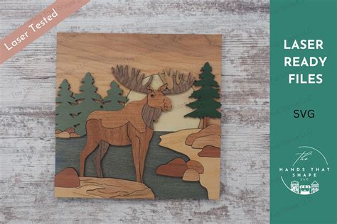 Rustic Homestead Barn On A Farm Wood Inlay Laser Ready File