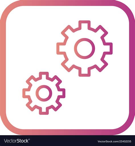 Settings Icon Royalty Free Vector Image Vectorstock