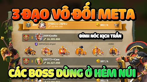 3 Đạo Vô Đối Đánh Hẻm Núi Đã Mất Map Kvk Địa Ngục 100 Các Boss Đều