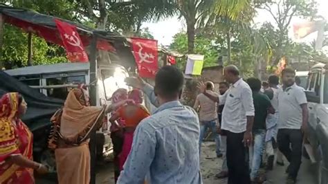 Wb Panchayat Polls 2023 শাসকদলের মিছিলে বোমা মারার অভিযোগ Isf এর