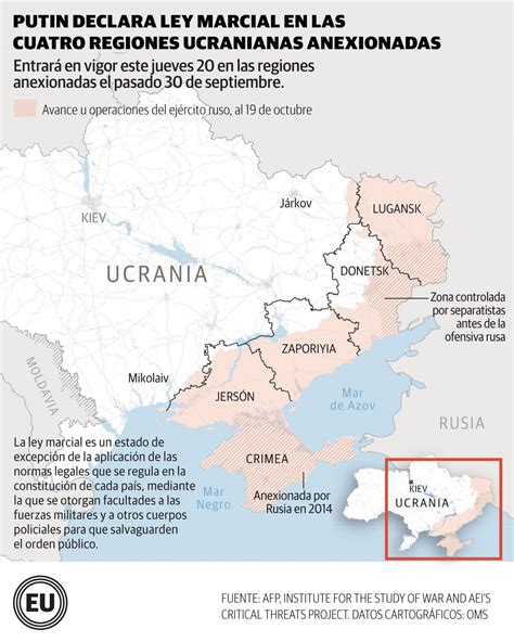 Líder Ruso Vladimir Putin Declara La Ley Marcial En La Cuatro Regiones