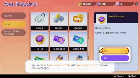 How are Aeos gems used in Pokémon UNITE Pokémon Support