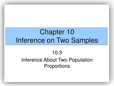 Ppt Statistical Inference On Two Population Proportions Examples And Sample Size
