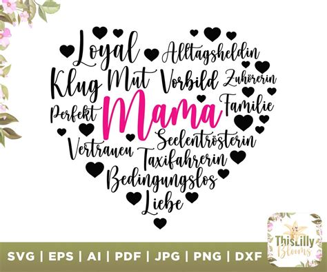 heart mom svg plot file svg mama svg loyal svg perfekt etsy
