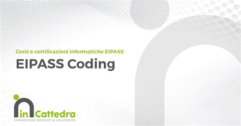 Certificazione Eipass Coding Incattedra