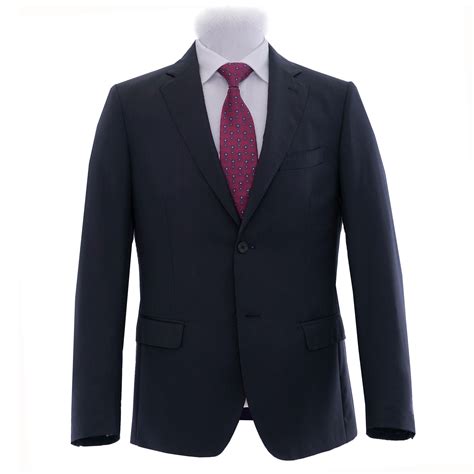 Dark Navy Marzotto Suit Jacket Esclot Tailoring London