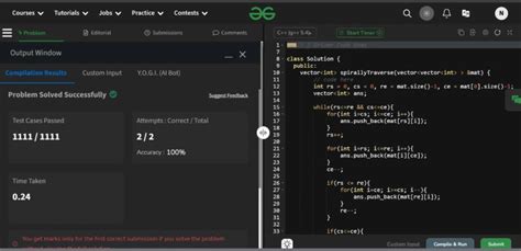 Neha Barnwal On Linkedin Gfg160 Codingjourney Geeksforgeeks Matrixtraversal Geekstreak2024