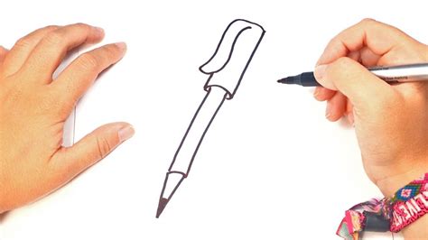 How To Draw A Pen Step By Step Easy Pen Drawing