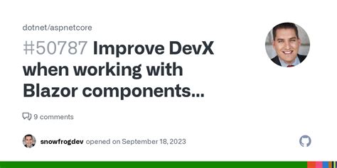 Improve Devx When Working With Blazor Components Compiled To Custom Elements · Issue 50787