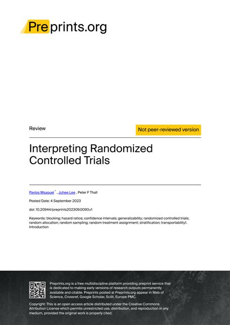 PDF Interpreting Randomized Controlled Trials