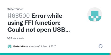 Error While Using FFI Function Could Not Open USB Device File Dev Bus Usb Permission