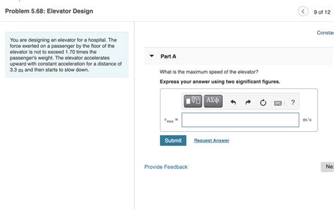 Solved Problem 5 68 Elevator Design