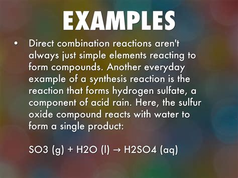 Synthesis Reaction By Natalie Gayed