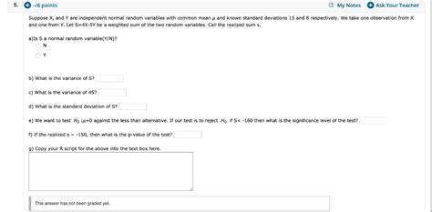Solved Points My Notes Ask Your Teacher Suppose X Chegg