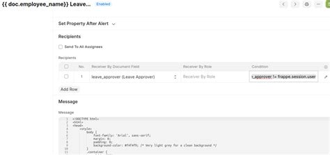 Notification Condition Is Not Working Customize ERPNext Frappe Forum