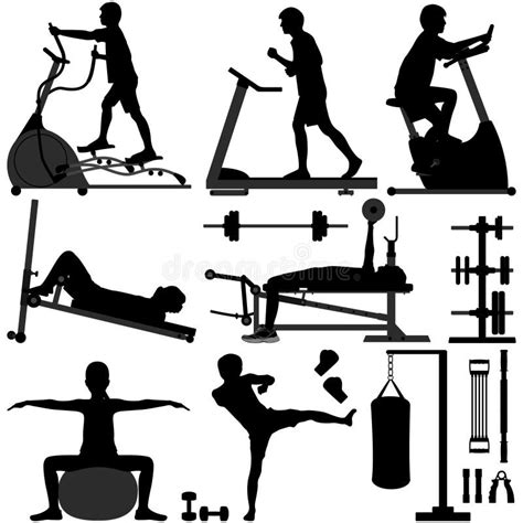 Man People Athletic Exercise Stretching Symbol Stock Vector