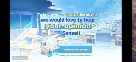 this notice shows up when i opened up the game survey about in game