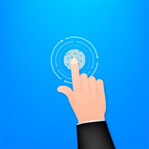 Premium Vector Click Hand In Flat Style Push Touch Screen Hand