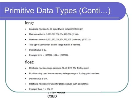 Java Data Type PPT
