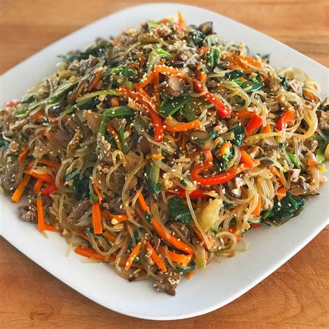 Korean Food Photo Japchae 잡채 On