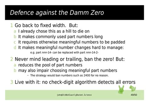 Part Numbering And Id Codes General Considerations And Check Digits Ppt
