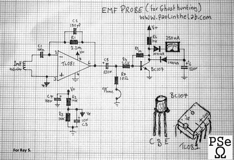 Emf Detector Schematic Diagram Emf Detector