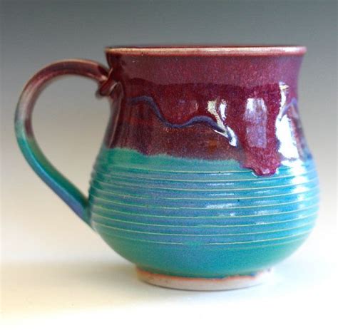 By Ocpottery Ceramics The Contrasting Colors Are Beautiful Together