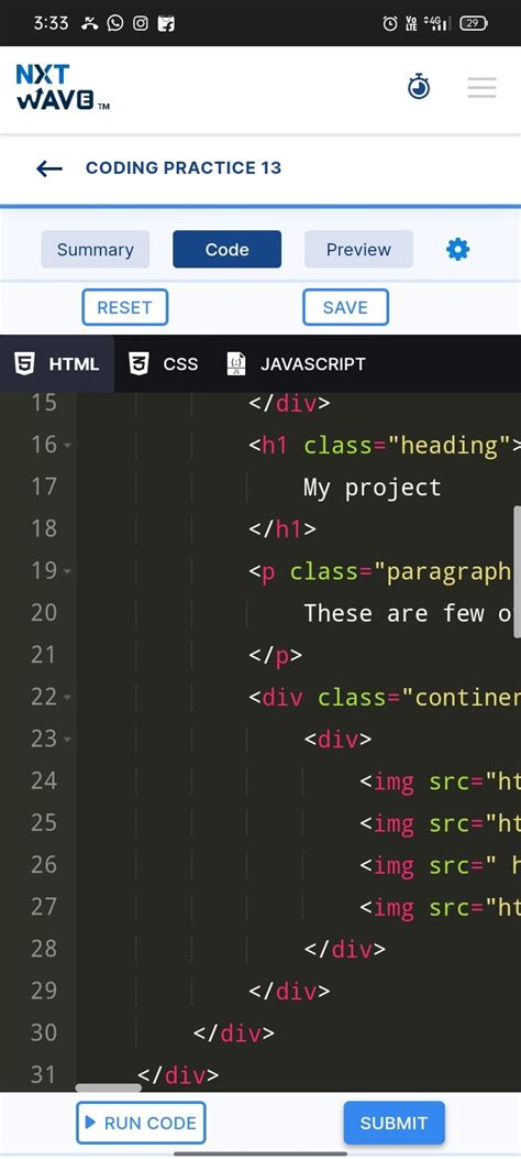 Vijaysimha Reddy On Linkedin Coding Html Css Fontend Development Nxtwaveteam Nxtwave