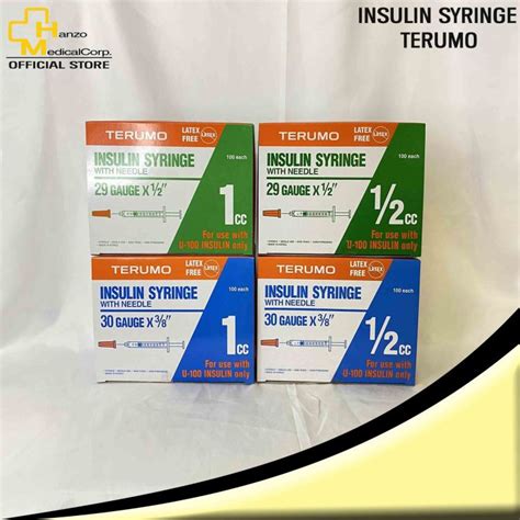 Terumo Insulin Syringe 12cc 1cc G29 G30 Lazada Ph