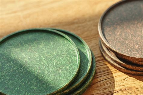 받침·손잡이 코코넛 업사이클링 코스터 겸 미니트레이 4p 세트 오늘의집 쇼핑