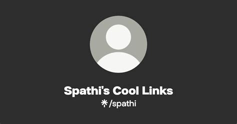 Spathis Cool Links Linktree