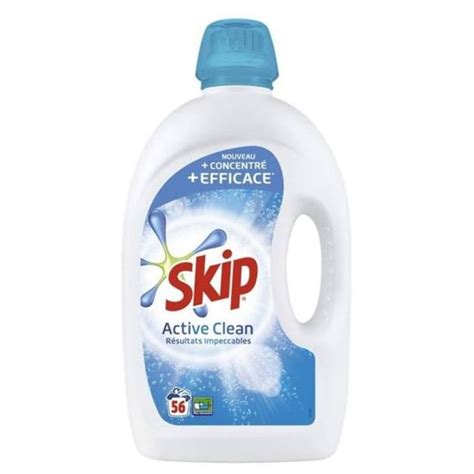 SKIP Lessive liquide Active Clean lavages L Cdiscount Electroménager